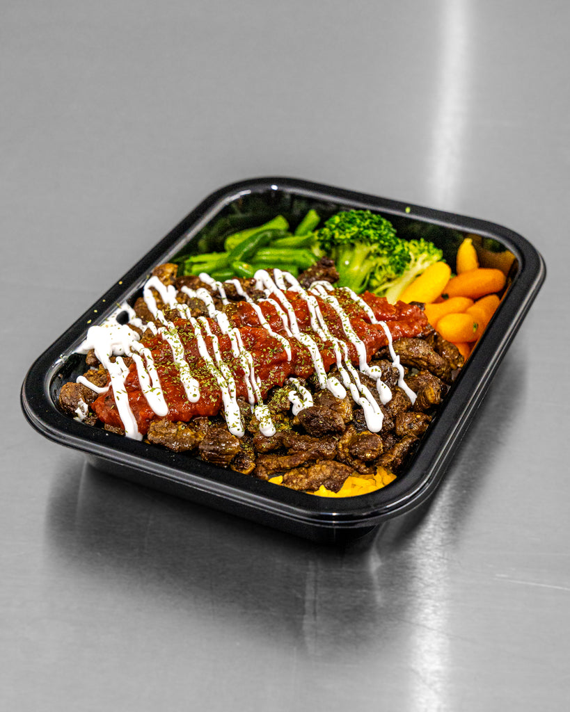 Grilled Beef Shawarma with Saffron Rice – Forkit